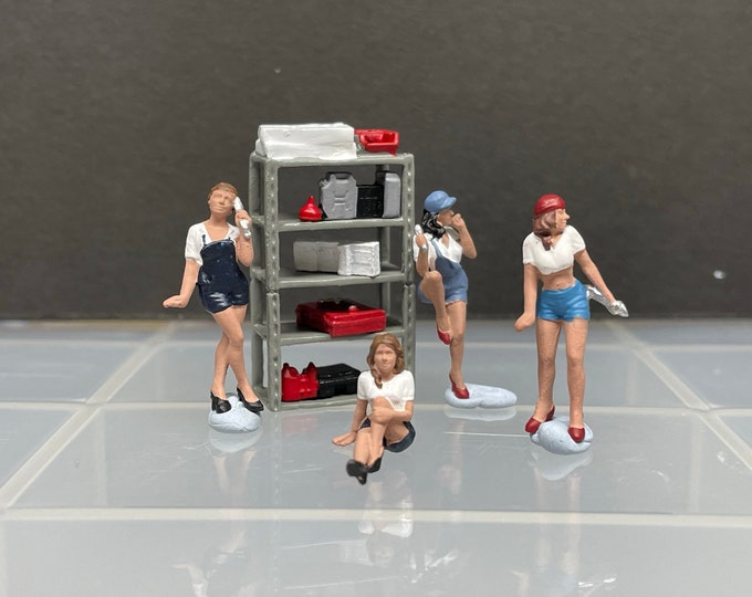 1:64 Miniature Human Figures - Diecast Metal - Great for Dioramas / Hot ...