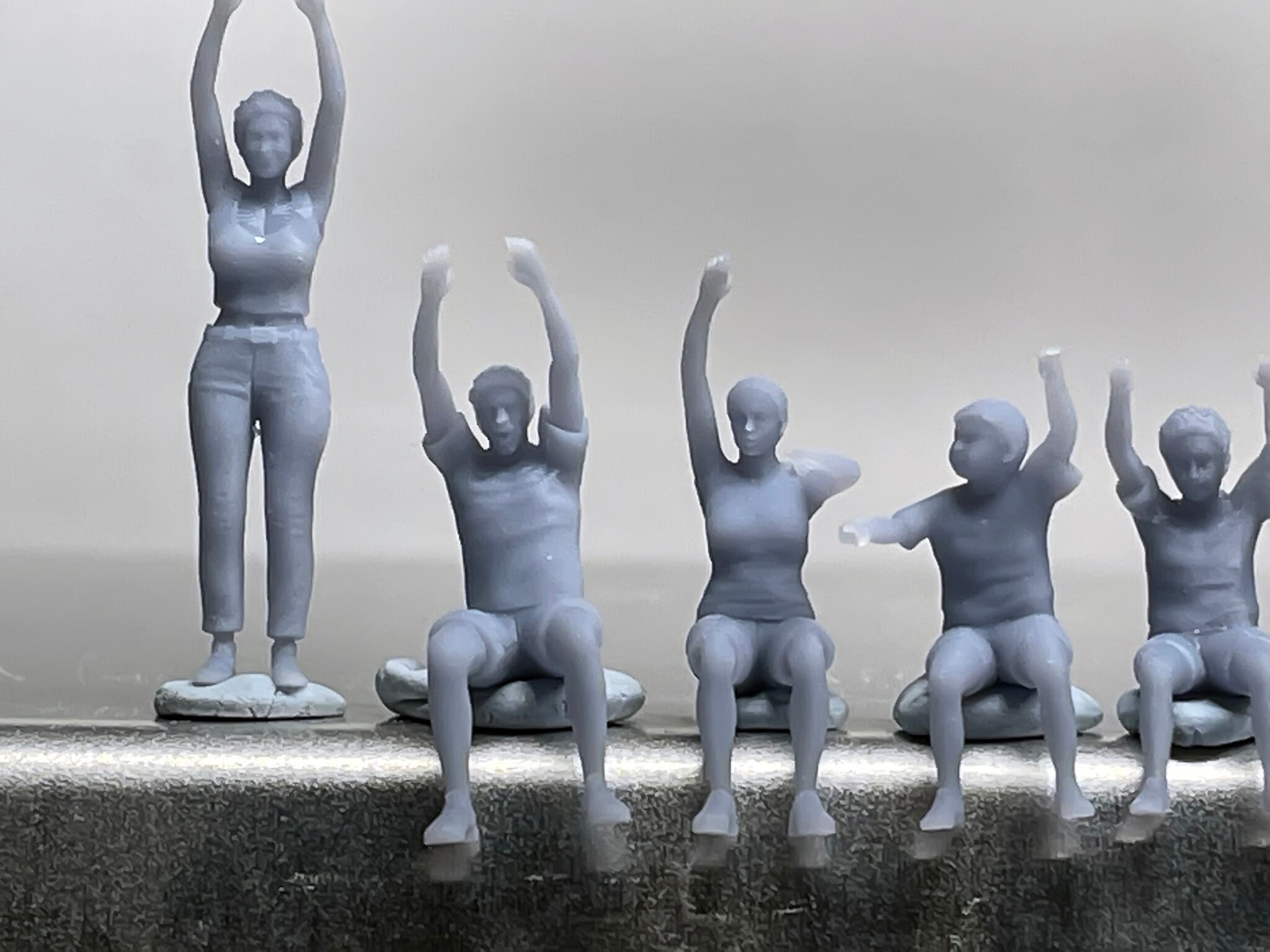 1:64 Miniature Human Figures Resin / Unpainted Great for - Etsy