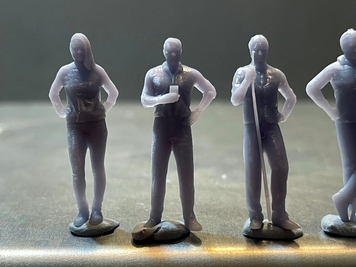 1:64 Miniature Human Figures Resin / Unpainted Great for - Etsy