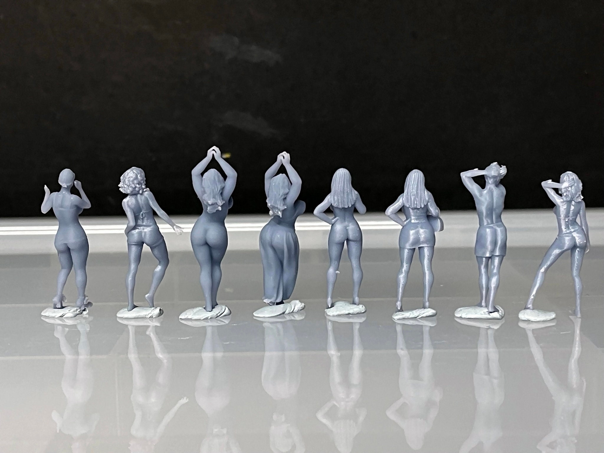 1:64 Miniature Human Figures Resin / Unpainted Great for - Etsy UK