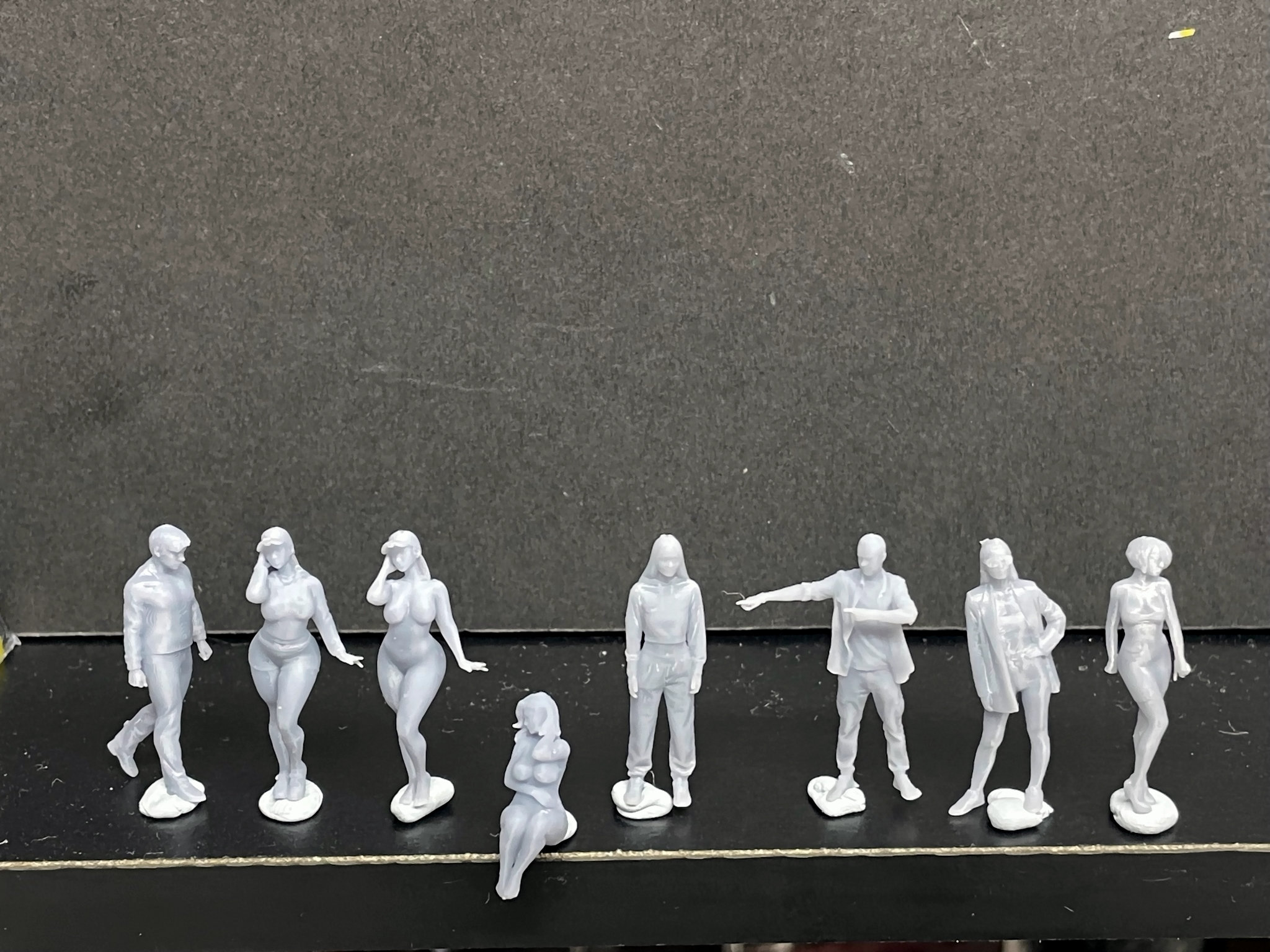 1:64 Miniature Human Figures Resin / Unpainted Great for - Etsy