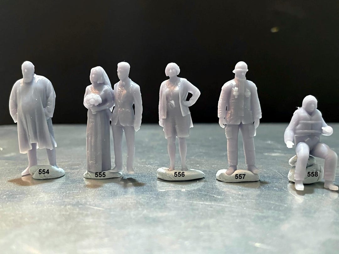 Double G 1:64 Miniature Human Figures - 3D Printed - Unpainted - Great ...
