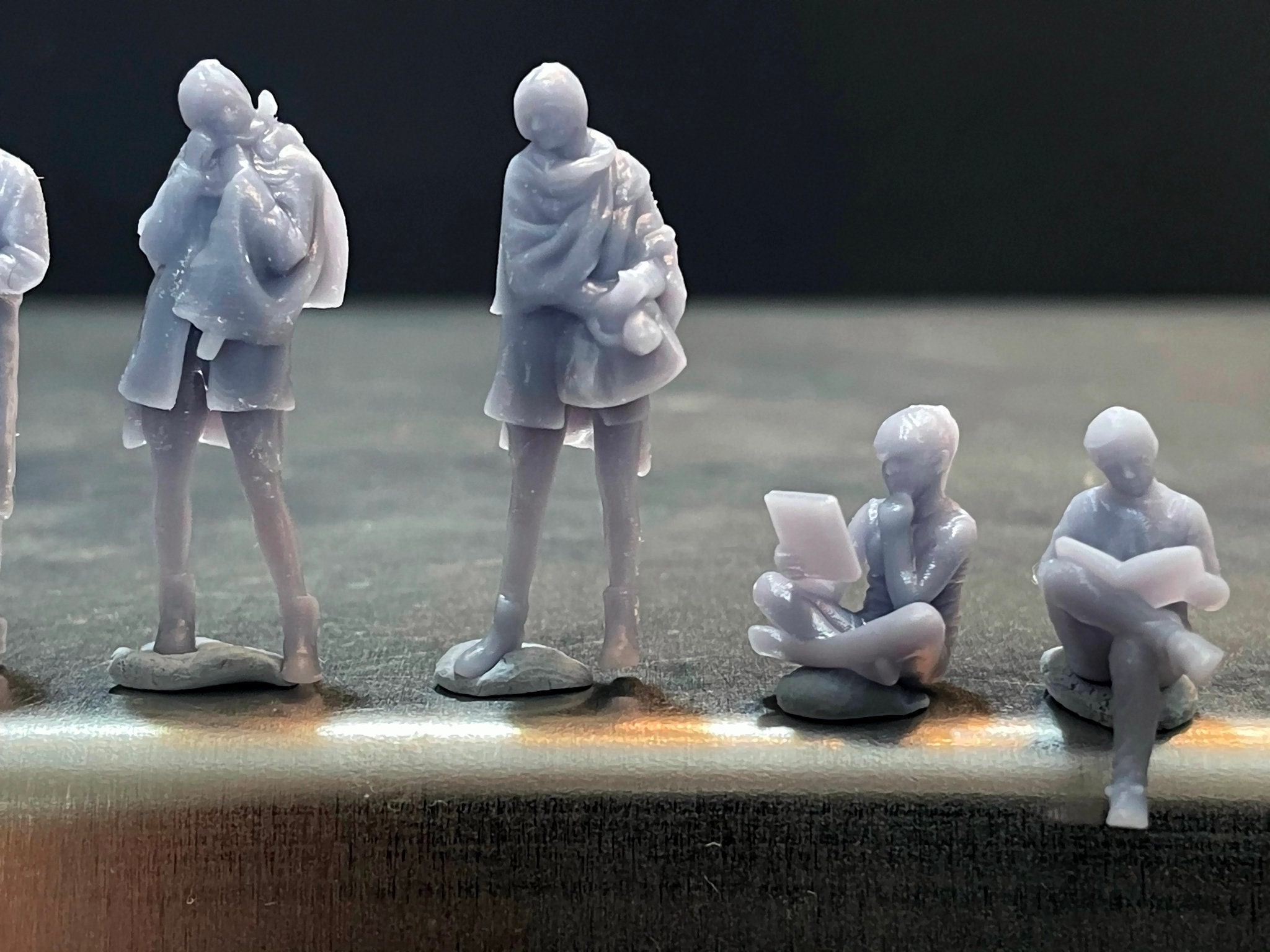 1:64 Miniature Human Figures Resin / Unpainted Great for | Etsy