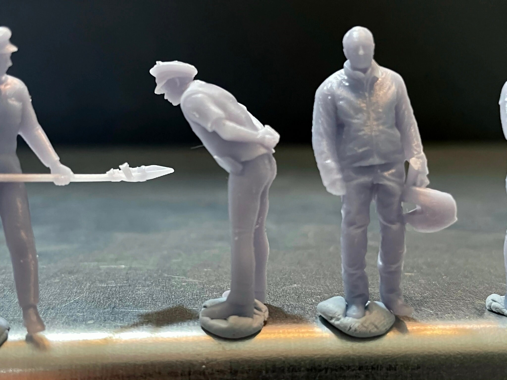 1:64 Miniature Human Figures Resin / Unpainted Great for - Etsy