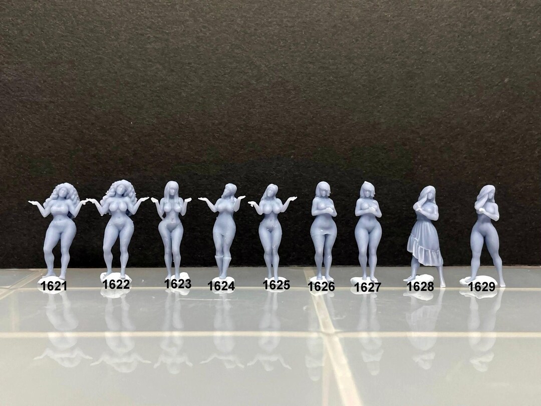 Double G 1:64 Miniature Human Figures - 3D Printed - Unpainted - Great ...