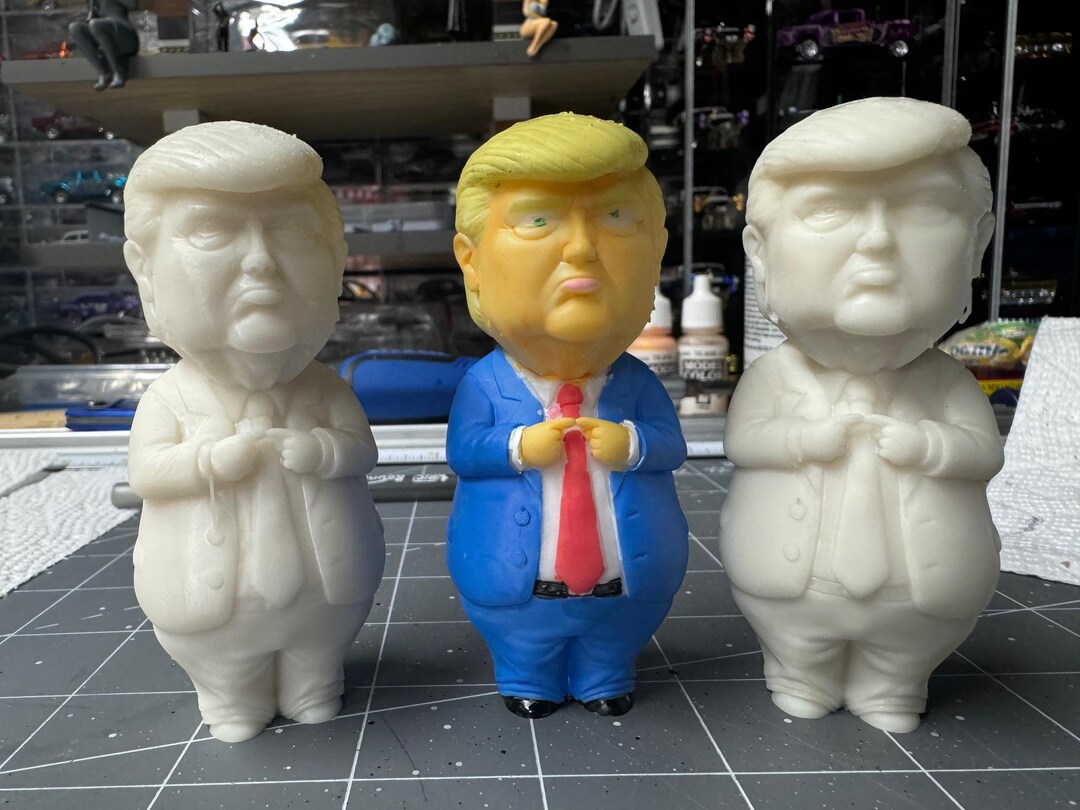 3.5" 3D Printed Donald Trump Figure - Available Painted or Unpainted ...