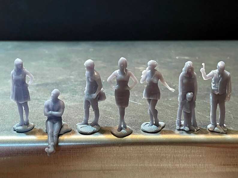 1:64 Miniature Human Figures Resin / Unpainted Great for - Etsy