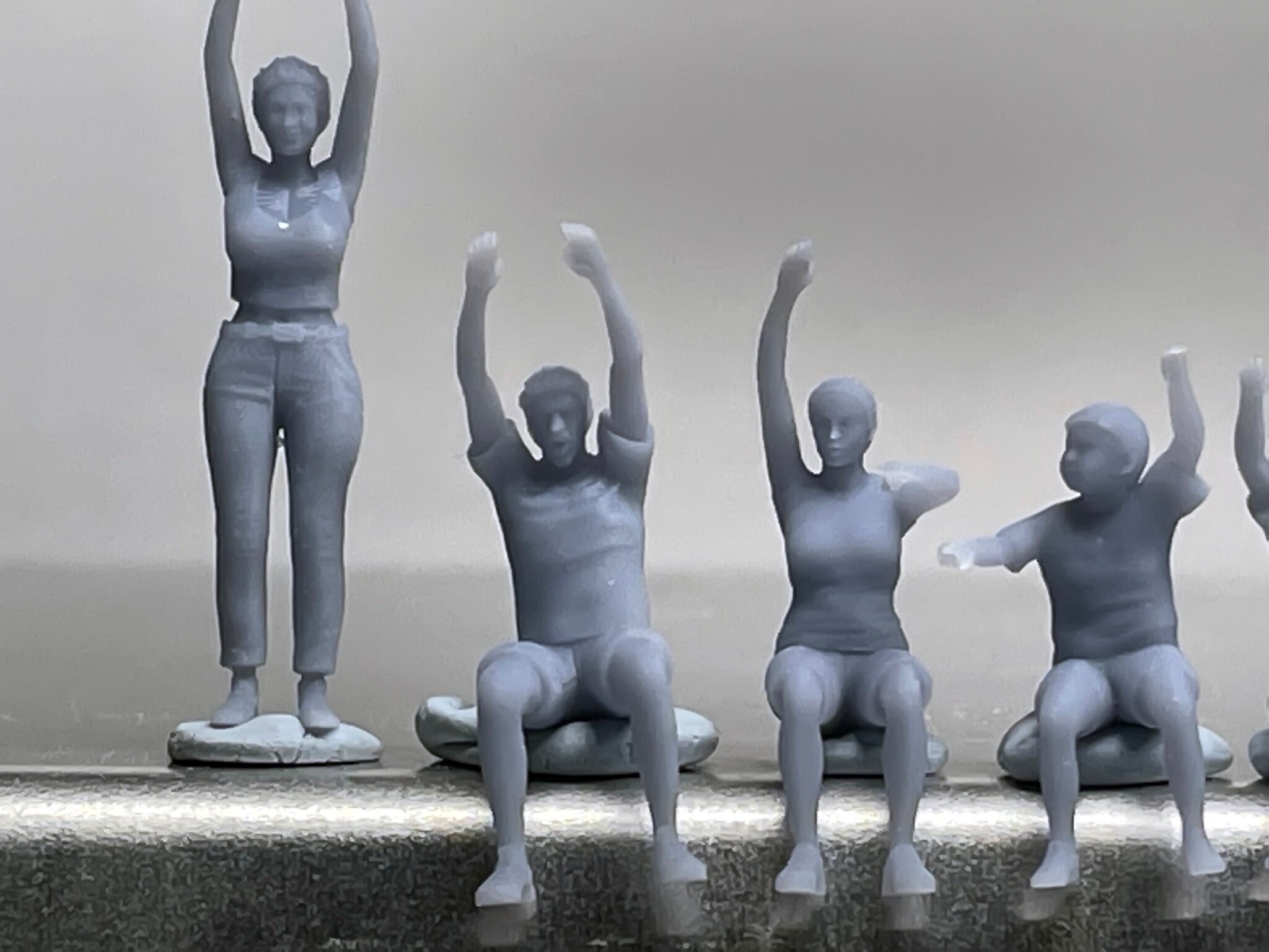 1:64 Miniature Human Figures Resin / Unpainted Great for - Etsy