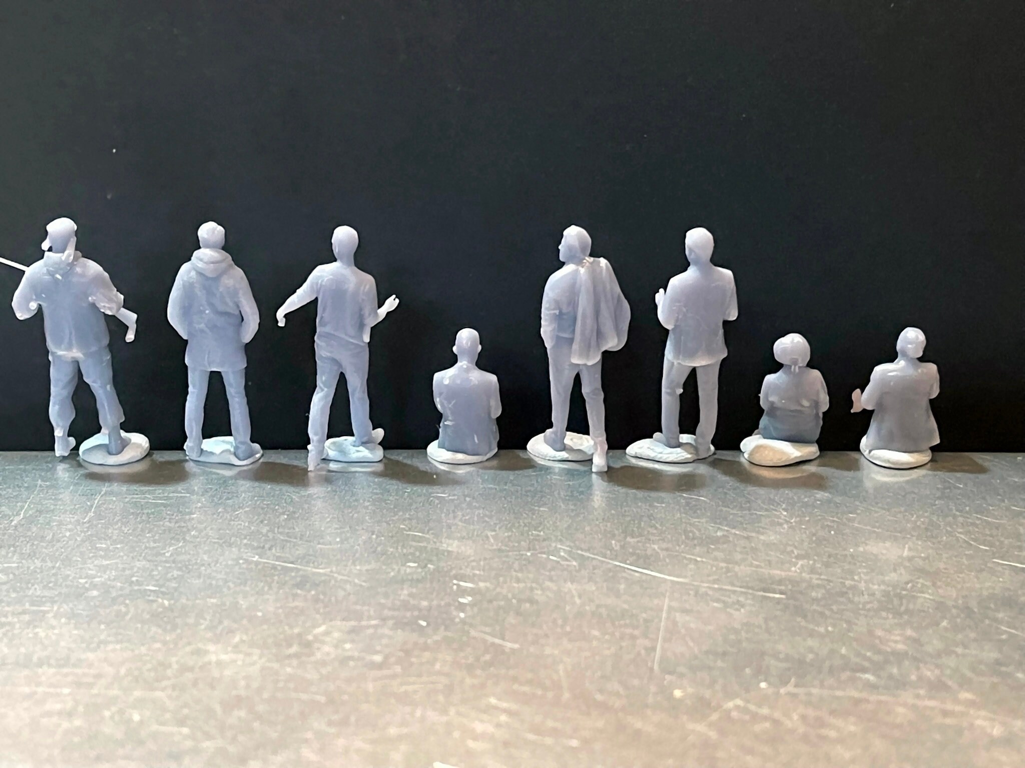 1:64 Miniature Human Figures Resin / Unpainted Great for - Etsy