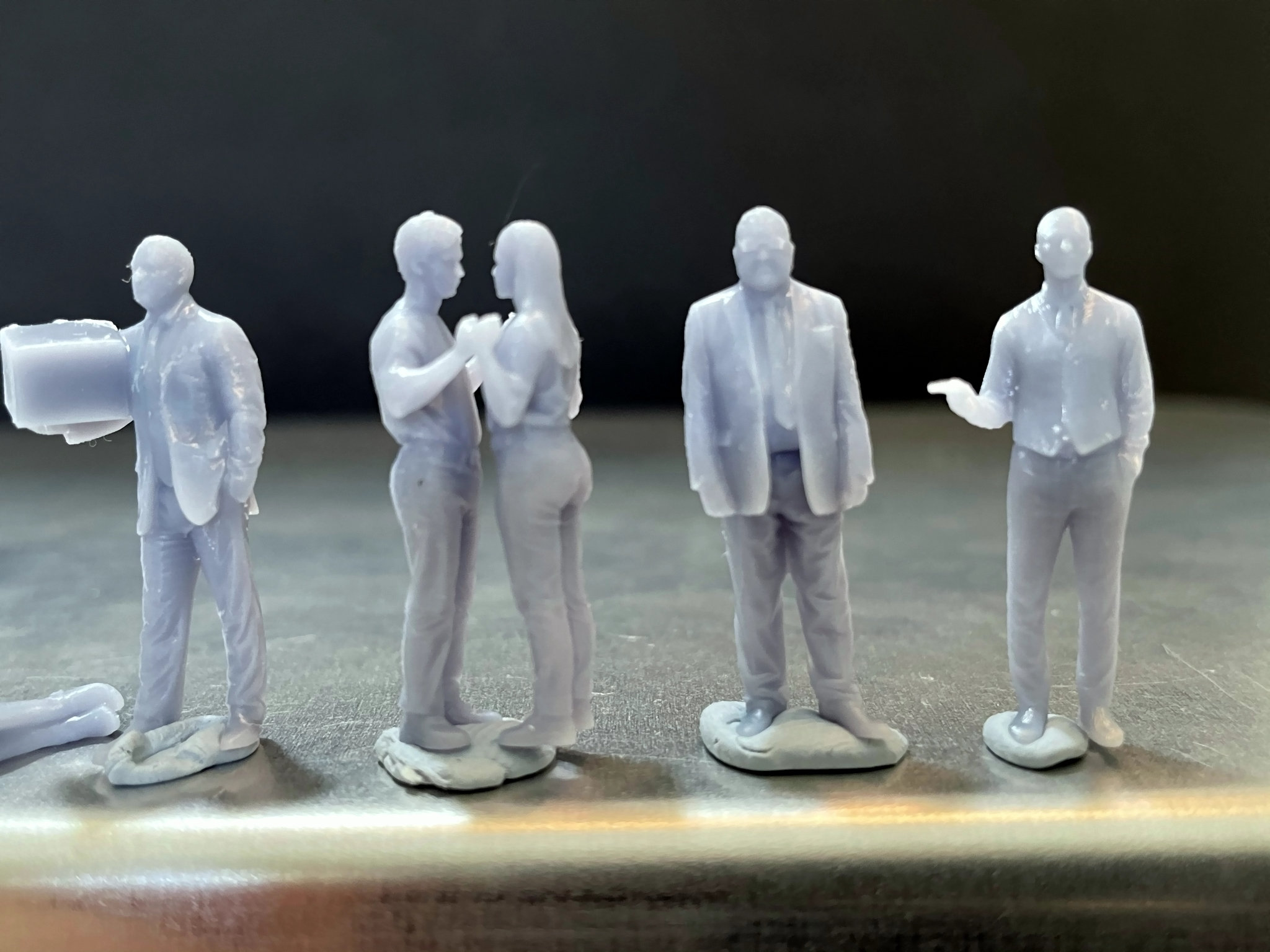 1:64 Miniature Human Figures Resin / Unpainted Great for - Etsy