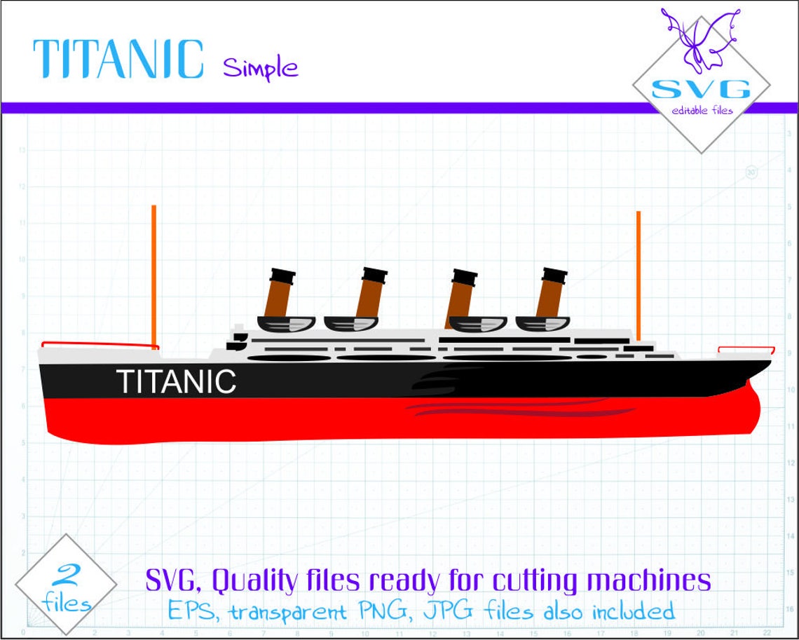SVG, Titanic Art, Titanic Ship, Cut File, Ship SVG File, Ship Clip Art ...