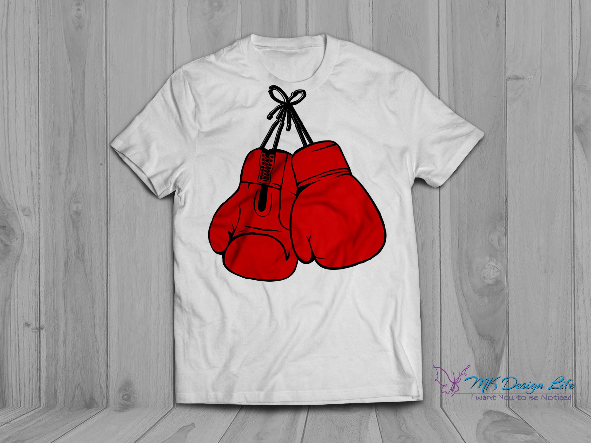 Red Boxing Gloves SVG Clipart, Vector Clip Art, Boxing SVG File, Boxing ...
