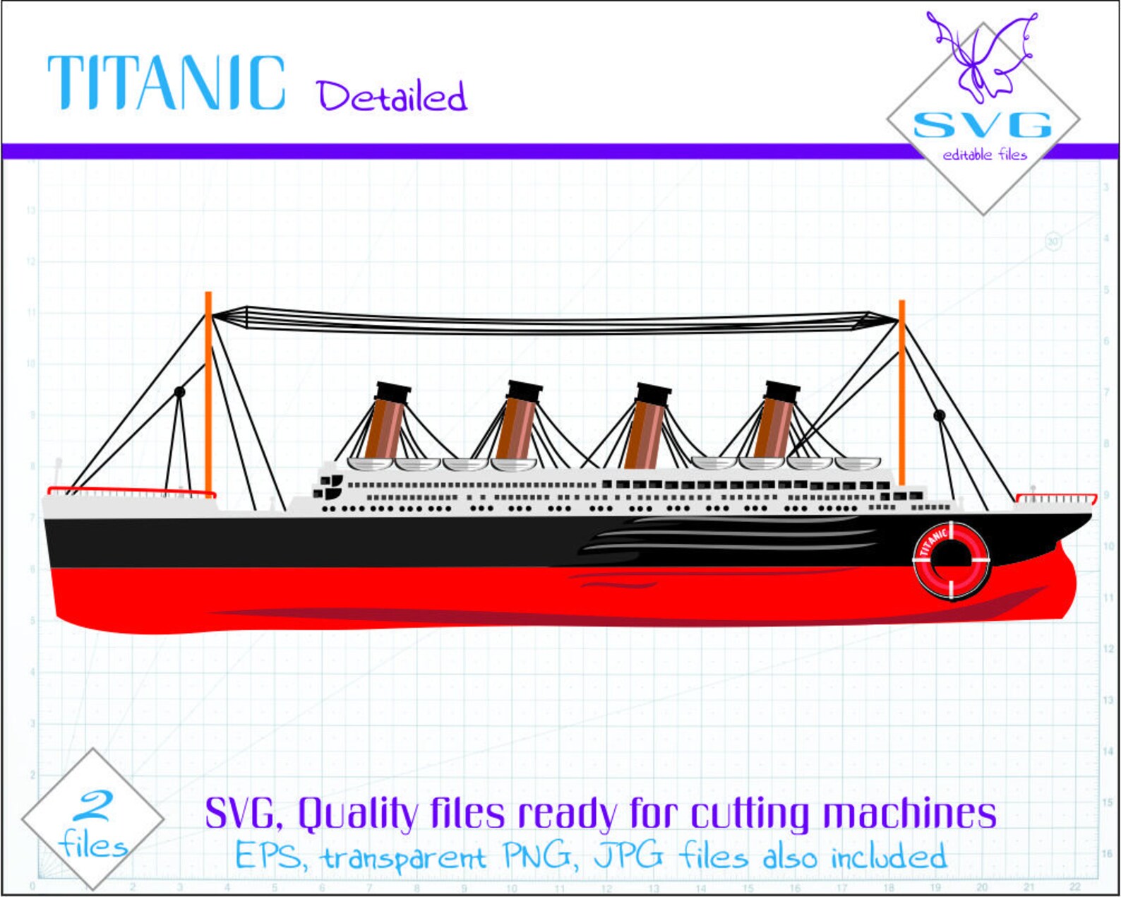SVG, Titanic Art, Titanic Ship, Cut File, Ship SVG File, Ship Clip Art ...