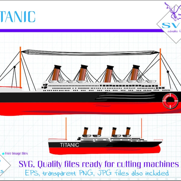 Titanic Cut Svg Paper - Etsy