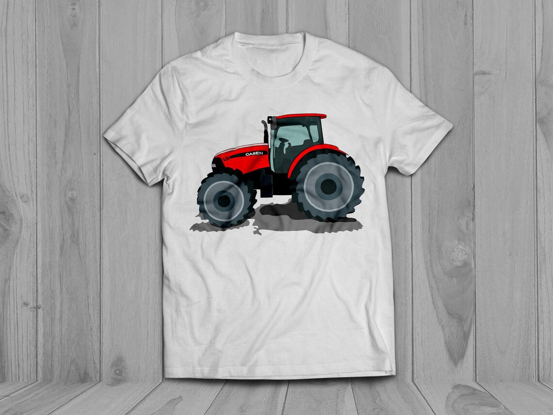 Red Tractor SVG Clipart, Vector Clip Art, Modern Truck SVG File ...