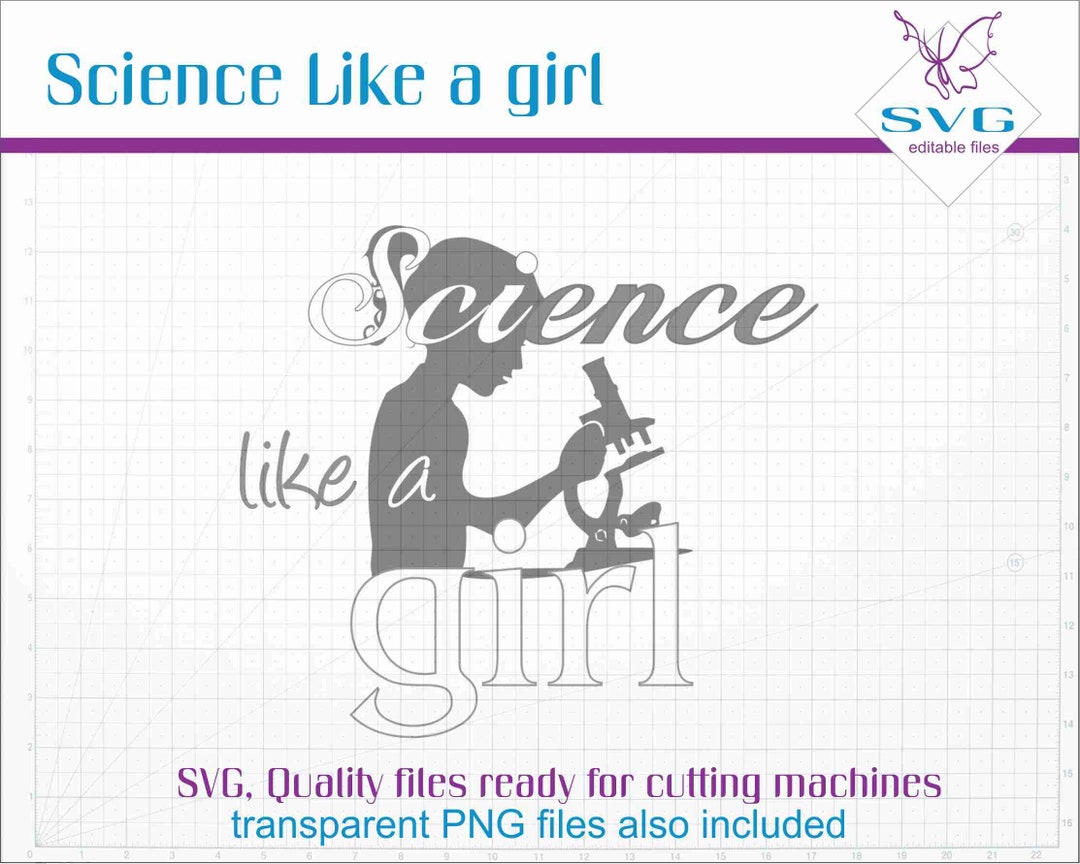 Science Like a Girl SVG Clip Art, Vector Art, Silhouette SVG File ...