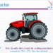 Red Tractor SVG Clipart, Vector Clip Art, Modern Truck SVG File ...