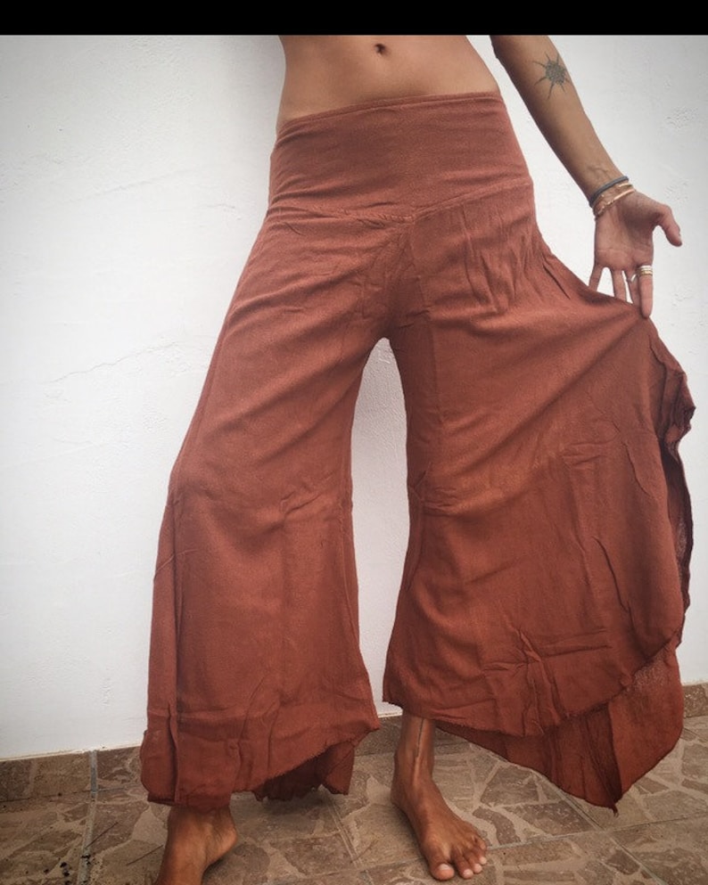 Jute Flared Pants | Etsy