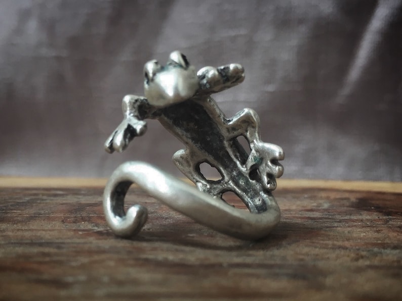 Lizard Ring, 3D Lizard, 3D Ring, 3D Animal Ring, Natural Jewelry, Wrap ...