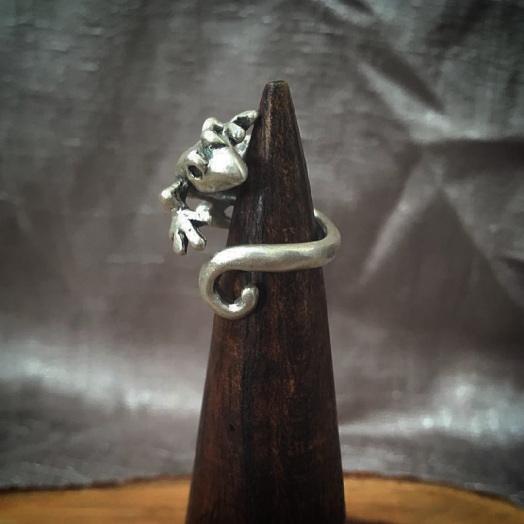 Lizard Ring, 3D Lizard, 3D Ring, 3D Animal Ring, Natural Jewelry, Wrap ...