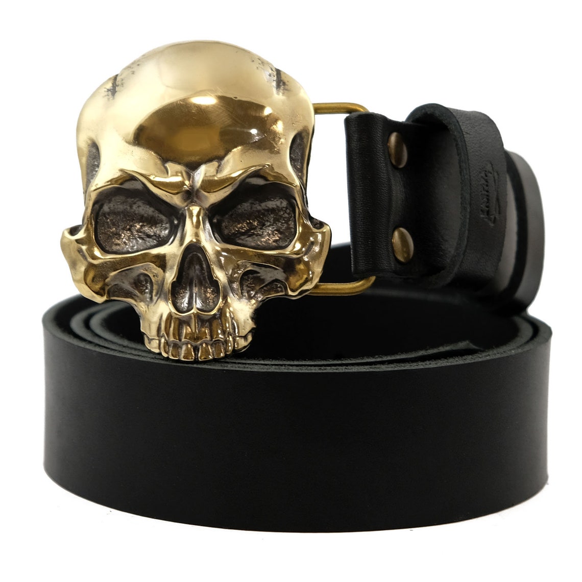 SKULL belt buckle Dead head human skull solid belt buckle for | Etsy