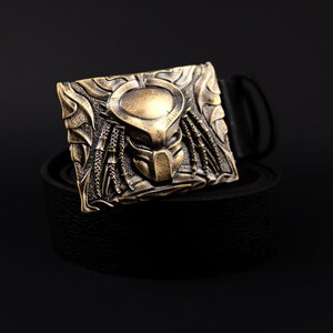 Predator Solid Brass Belt Buckle, Extraterrestrial Monster Trophy ...