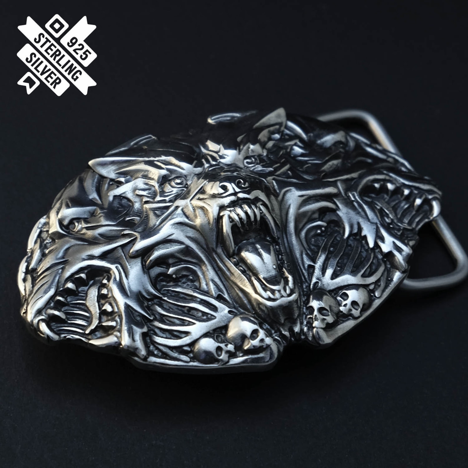 Belt Buckle Cerberus Mythological Animal Underworld Three - Etsy