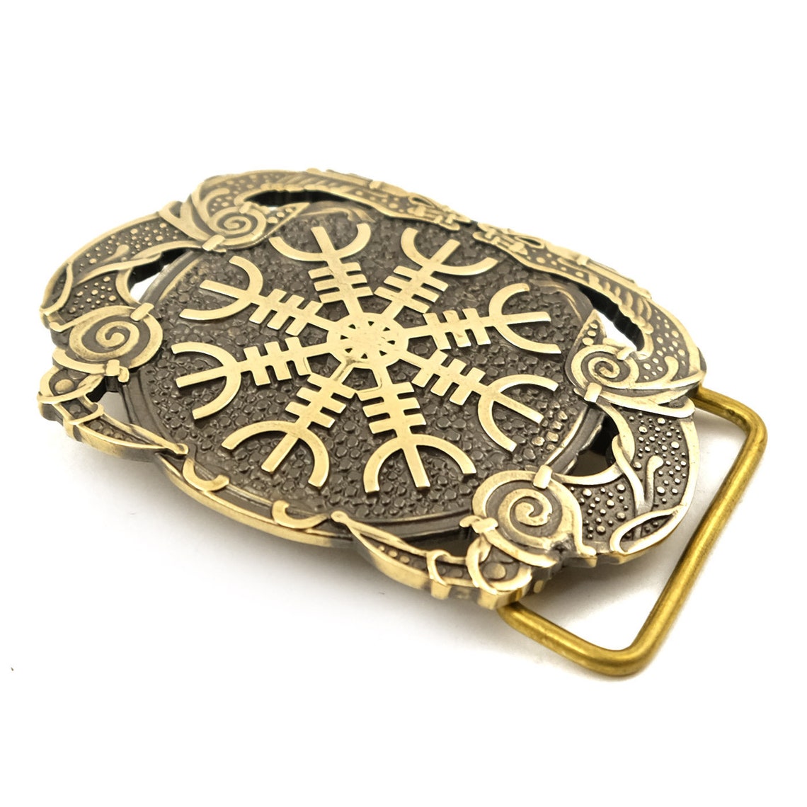 Helm of Awe Belt Buckle Viking Helm of Terror Old Norse | Etsy