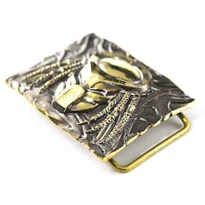 Predator Solid Brass Belt Buckle, Extraterrestrial Monster Trophy ...