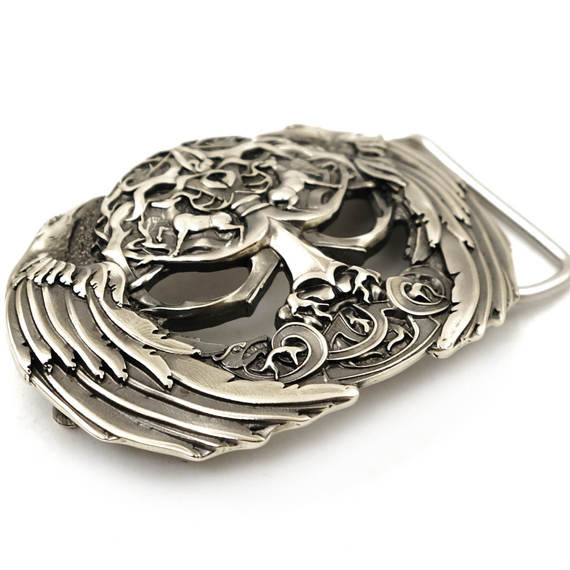Belt Buckle Yggdrasil, Scandinavian Nordic Celtic Norse Mythology ...