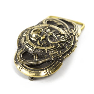 Belt Buckle Alien, Steampunk Skull UFO Belt Buckle, Davy Jones Solid ...
