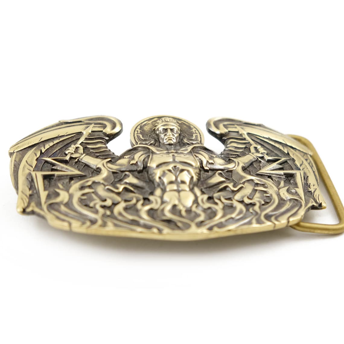 Archangel Uriel Belt Buckle, Saint Uriel Auriel Christian Accessory, St ...