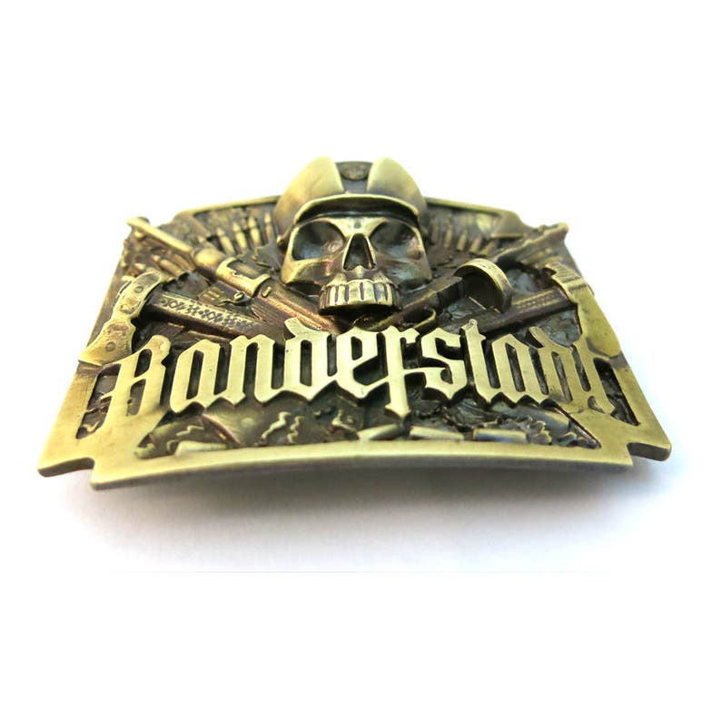 Belt Buckle Banderstadt Artistic Sculptural Fighting Skull - Etsy