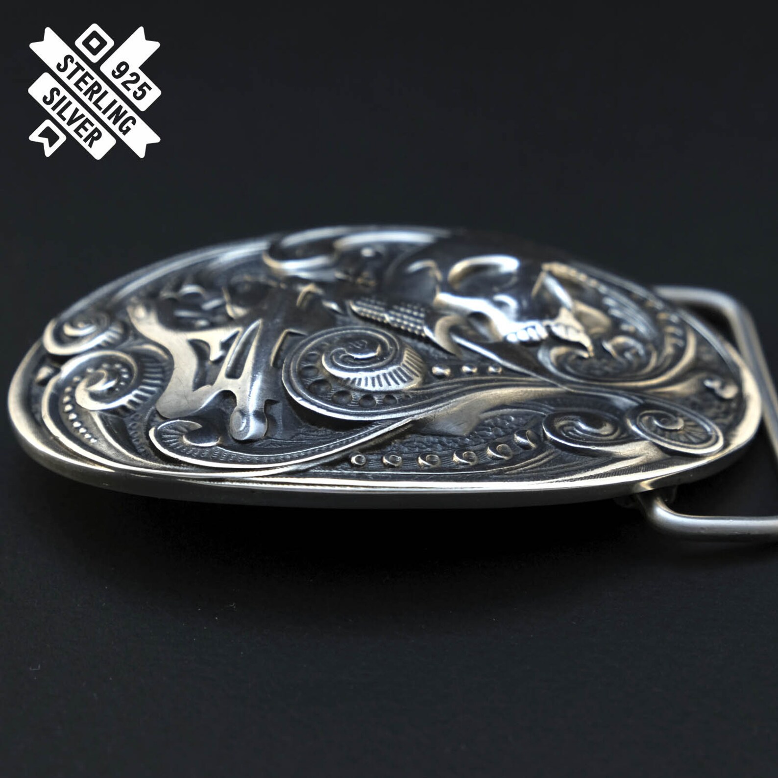 Tattoo Machine Belt Buckle, Handmade Skull Tattoo Artist Solid 925 ...