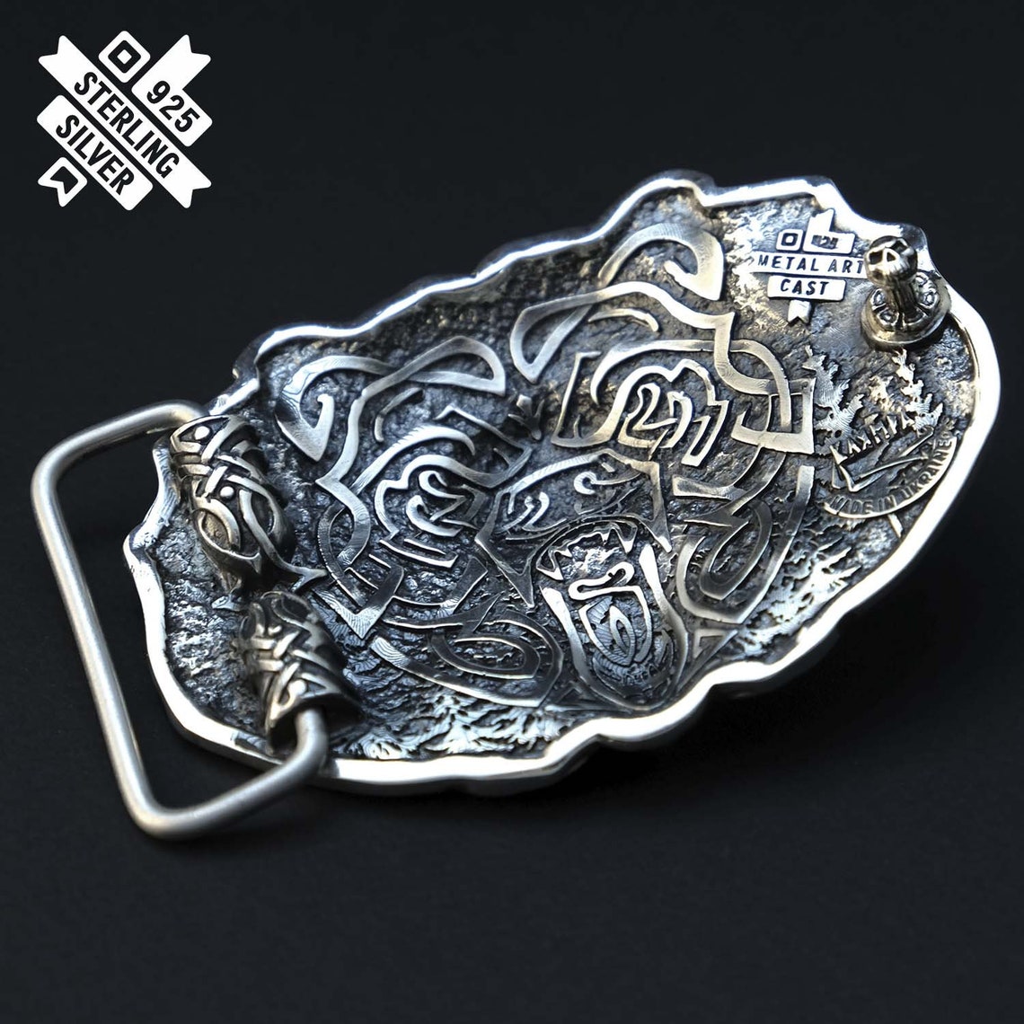 Grizzly Bear Belt Buckle Wild North American Brown Bear Solid | Etsy