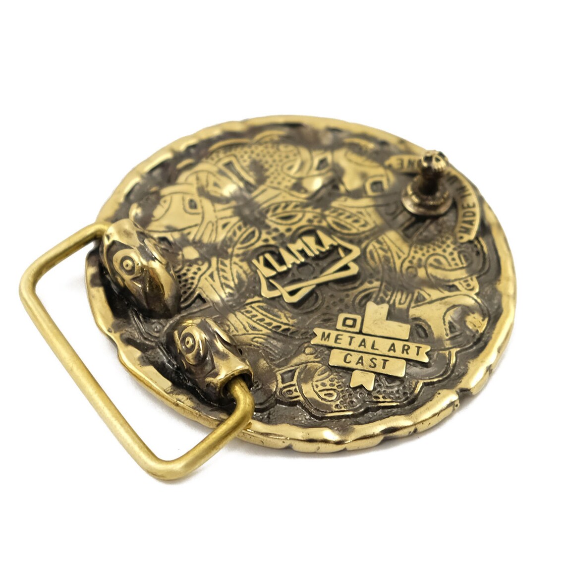 Vegvisir Belt Buckle Viking Compass Solid Brass Belt Buckle - Etsy