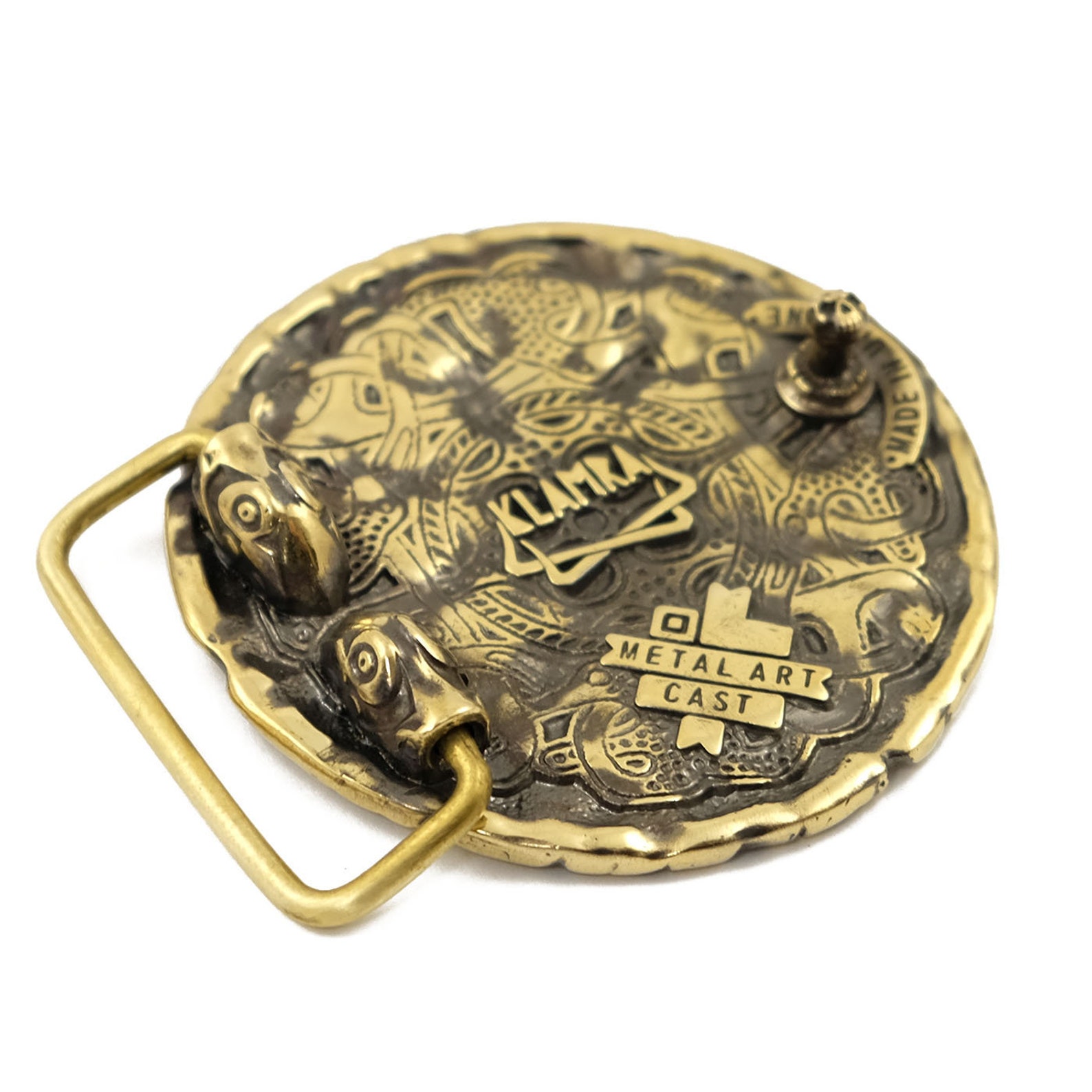 Vegvisir Belt Buckle, Viking Compass Solid Brass Belt Buckle ...