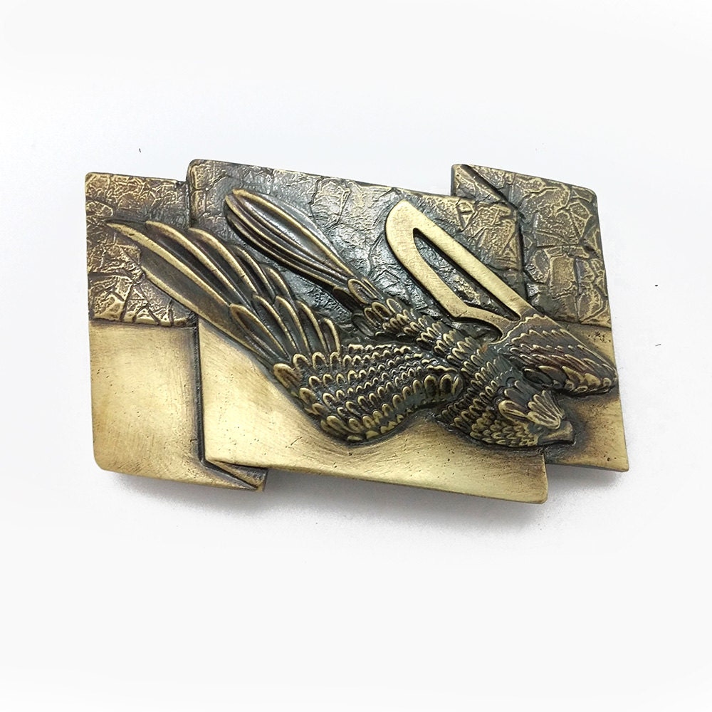 Leather Belt With Free Bird Buckle Handmade Hunting Falcon - Etsy