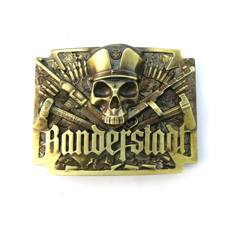 Belt Buckle Banderstadt Artistic Sculptural Fighting Skull - Etsy