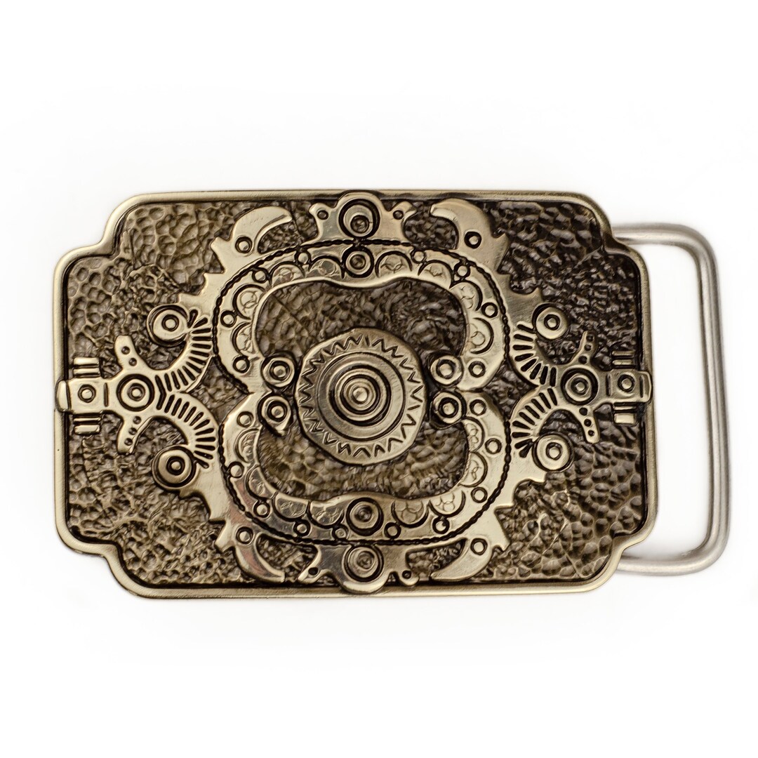 German Silver Belt Buckle Sun, Ornamental, Christian, Teutonic, Maltese ...