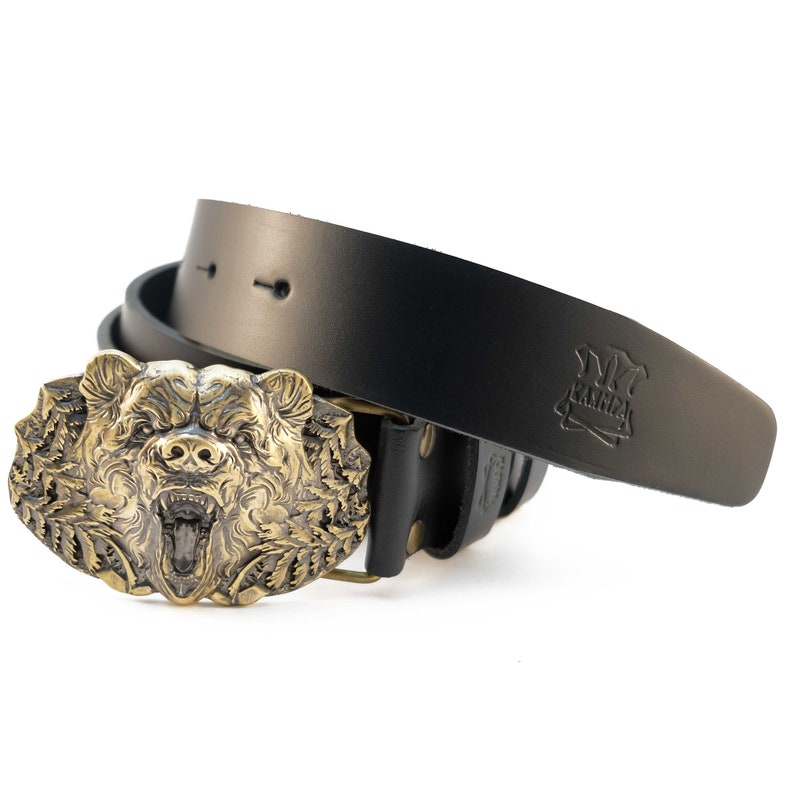 Grizzly Bear Belt Buckle Wild North American Brown Bear Solid - Etsy