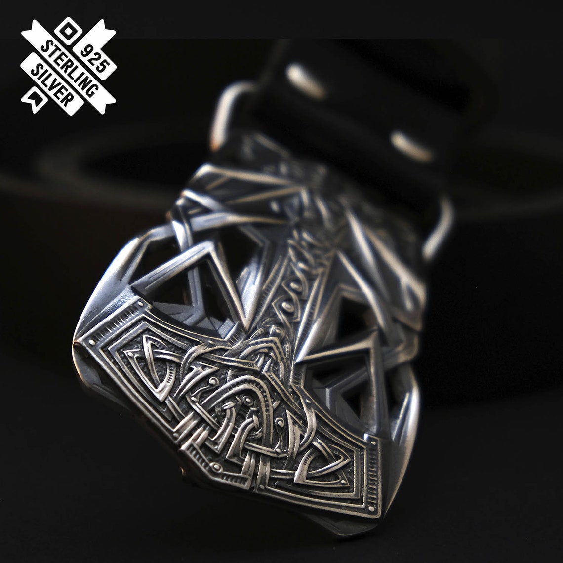 Belt Buckle Thor's Hammer Scandinavian Old Norse Viking - Etsy