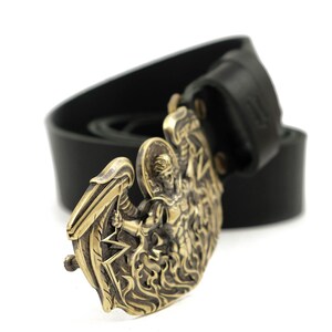 Archangel Uriel Belt Buckle, Saint Uriel Auriel Christian Accessory, St ...