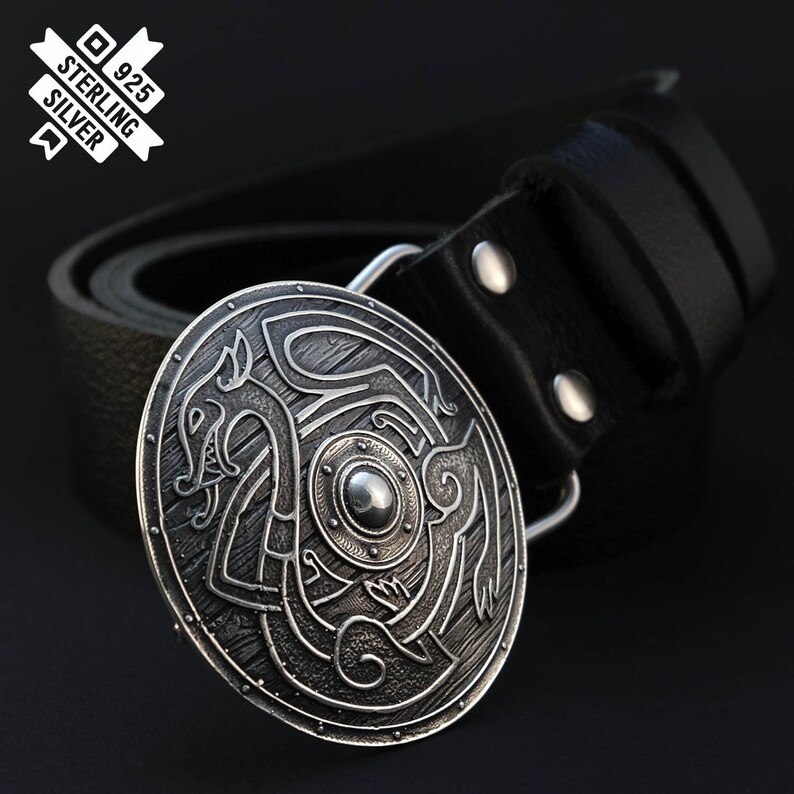 Viking Shield Belt Buckle Old Norse Scandinavian Military - Etsy