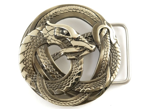 Belt Buckle Ouroboros World Serpent Scandinavian Nordic - Etsy