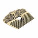 Solid Brass Beard Comb Bearded Skull, Metal Male Beard Comb With Skull ...