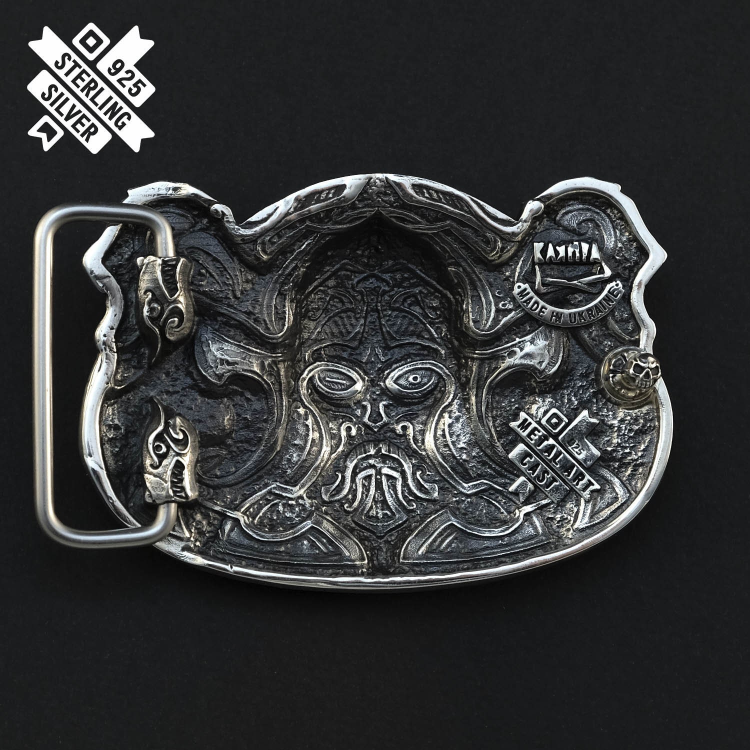 Viking Sterling Silver Belt Buckle Old Norse Scandinavian - Etsy