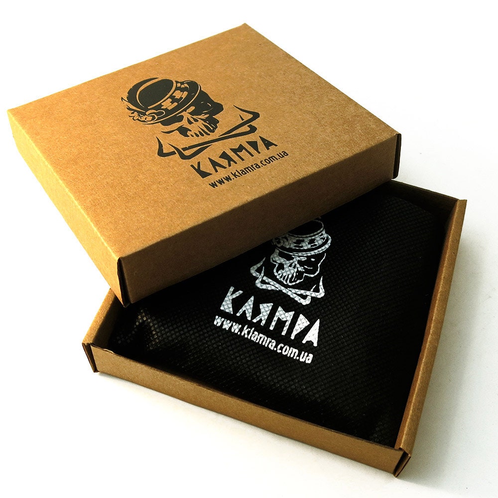 Minimalist Leather Wallet Crazy Skull With Brass Frame - Etsy