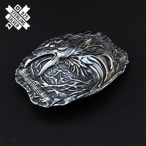 Raven Belt Buckle, Old Norse Scandinavian Odin's Huginn and Muninn ...