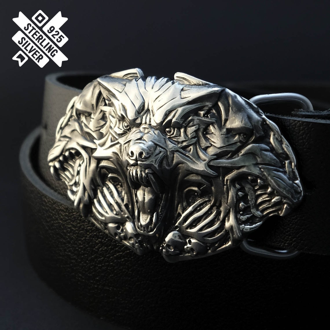 Belt Buckle Cerberus Mythological Animal Underworld Three - Etsy